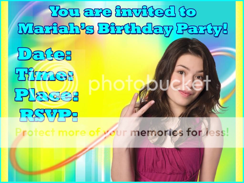 ICarly Birthday Invite | The DIS Disney Discussion Forums - DISboards.com