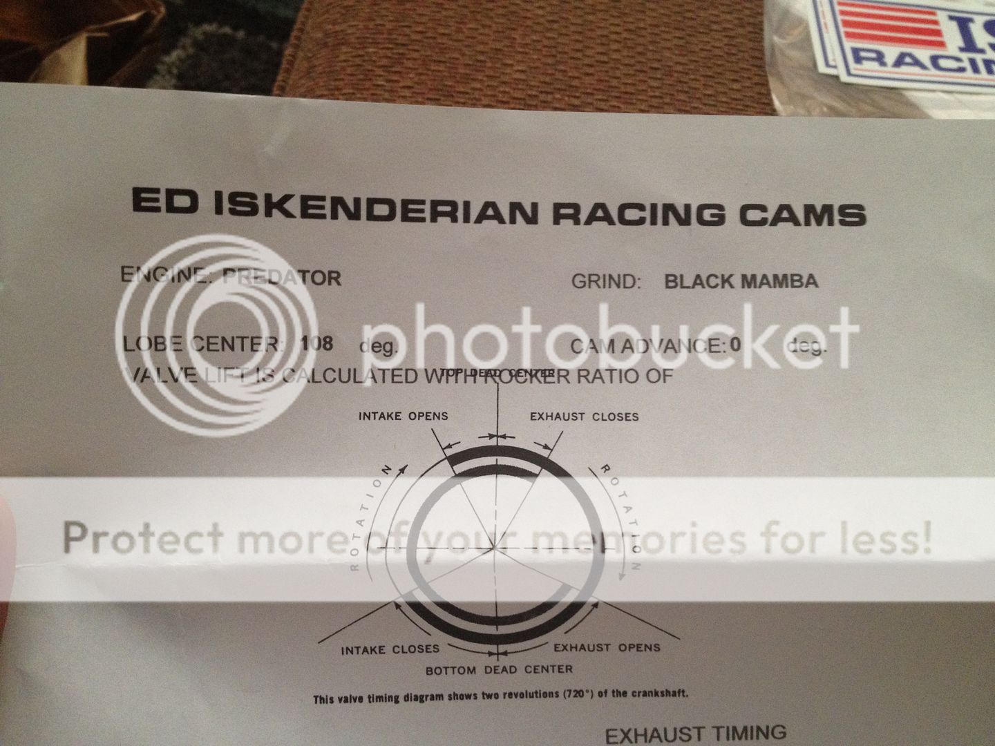 Isky Cams, Predator 212 Black Mamba cam | OldMiniBikes.com