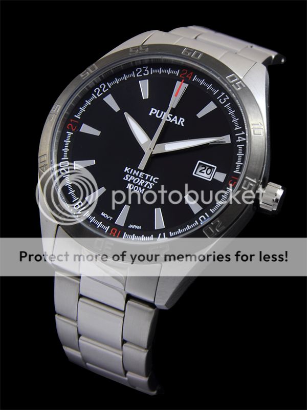 NEW PULSAR SPORTS by SEIKO 100M KINETIC ANALOG POWER RESERVE WATCH ...
